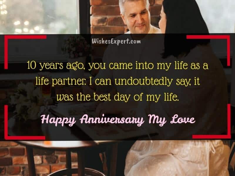 25 Best Happy 10 Year Anniversary Quotes Wishes Expert