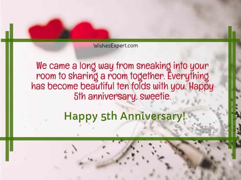 Happy 5 Year Anniversary Quotes And Wishes Wishes Expert Happy 5 Year Anniversary Quotes And Wishes Wishes Expert