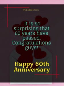 45 Best Happy 60th Anniversary Wishes And Messages