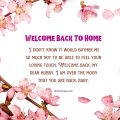 15+ Welcome Back Home Messages for Husband