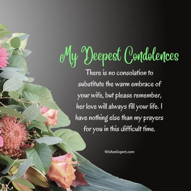 31+ Heart-Touching Sympathy Messages For Loss Of Wife