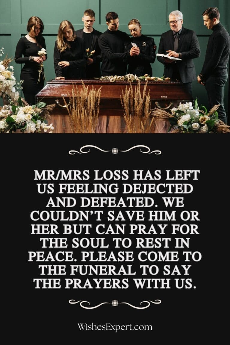 17 Best Funeral Invitation Wording And Messages