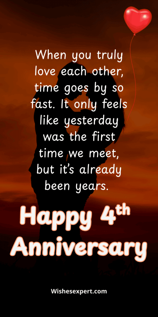 30+ Best Happy 4 Year Anniversary Quotes And Wishes