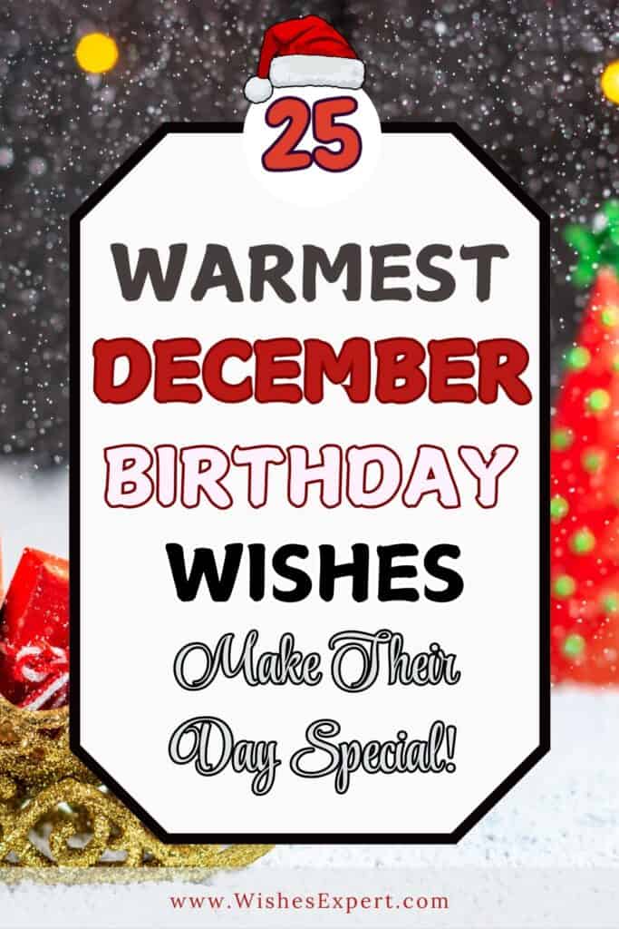 25 Best Happy Birthday December Wishes And Messages