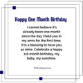 25 Best 1st Month Birthday Wishes For Little Baby