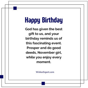 25 Best Happy Birthday November Wishes And Messages