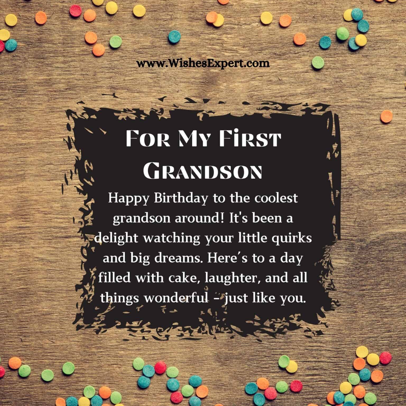 50 Joyful Birthday Wishes For The First Born Grandson